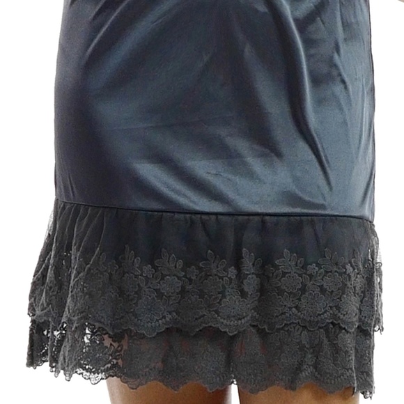 Melody | Intimates & Sleepwear | Double Lace Bottom Satin Full Slip ...